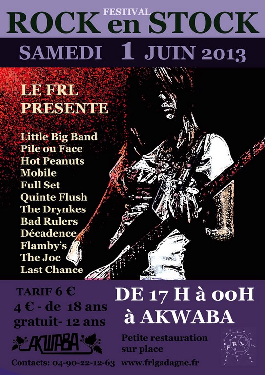 Archives groupes festival Rock en Stock depuis le début des Ateliers de ...